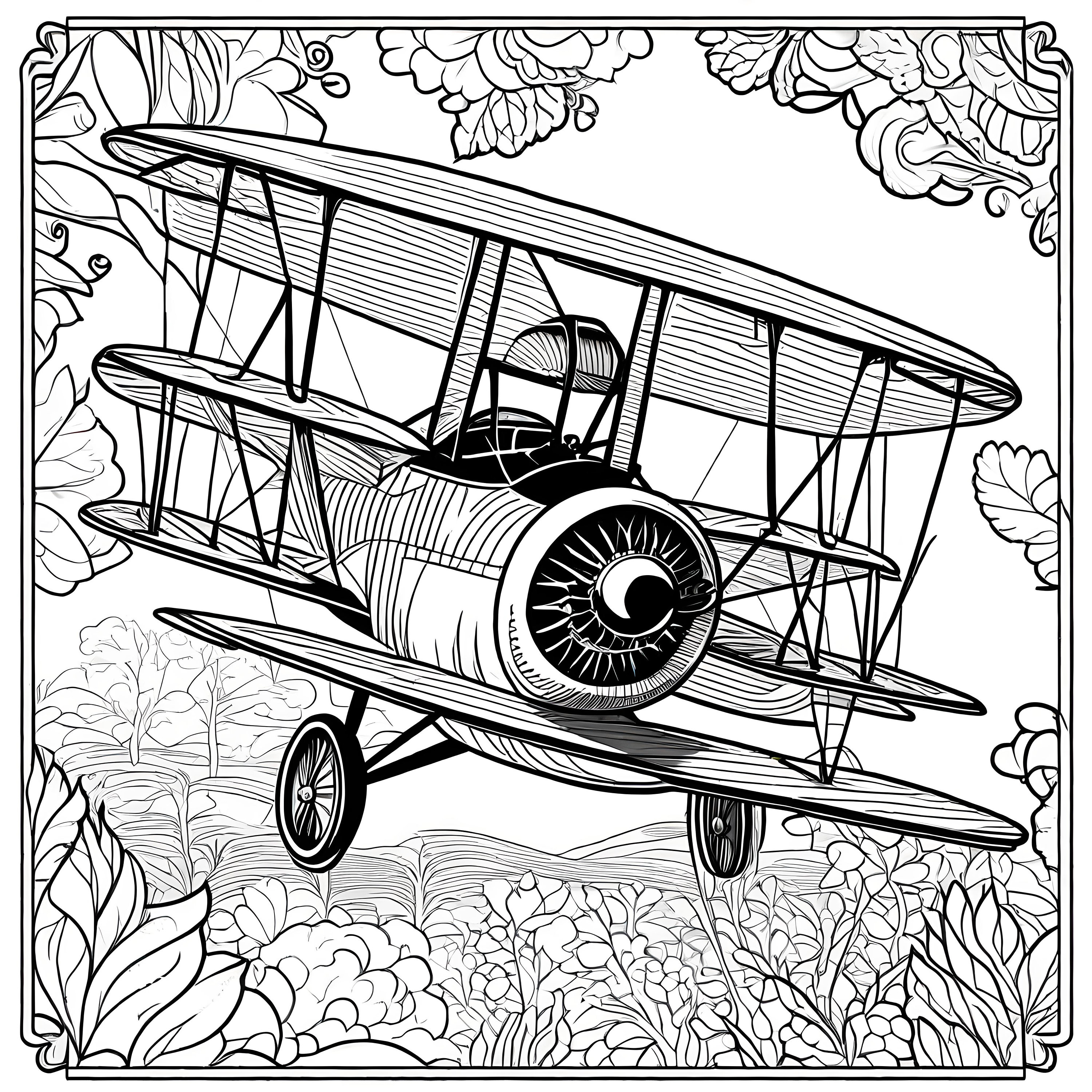 Plane Coloring Page 20 Pages Airplane Coloring Page - Etsy