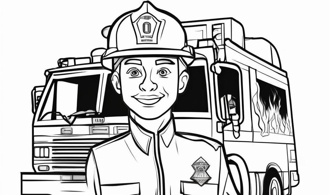 Fire Safety Coloring Pages 45 TOP Pages Fire Coloring Pages Fire Truck ...