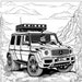 Mercedes G Class 23 Coloring Pages G-class Coloring Page - Etsy