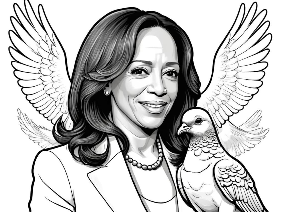 Kamala Harris Coloring Pages 22 TOP Pages Harris Coloring Page Kamala ...