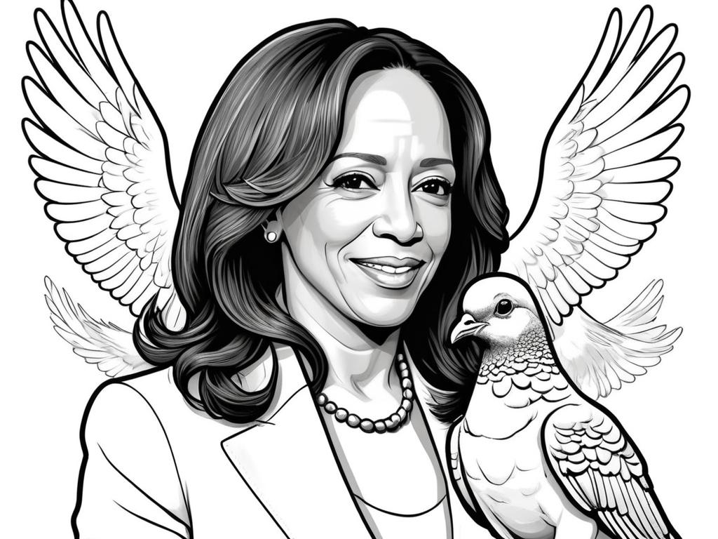 Kamala Harris Coloring Pages 22 TOP Pages Harris Coloring Page Kamala ...