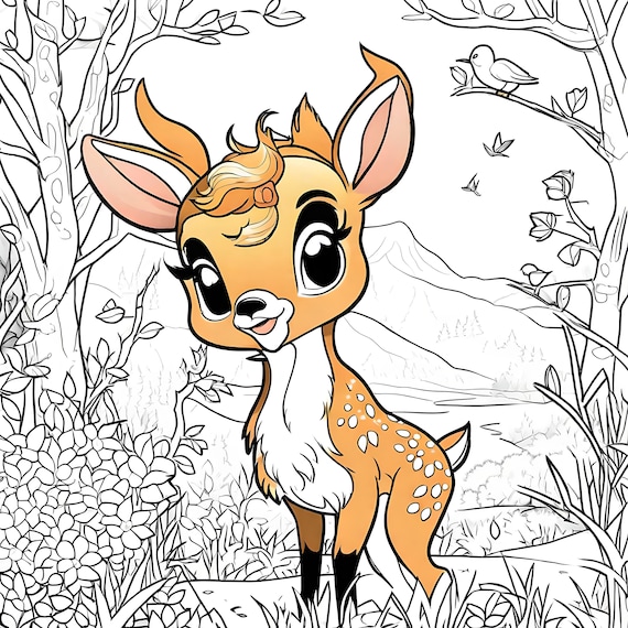 Bambie Coloring Pages