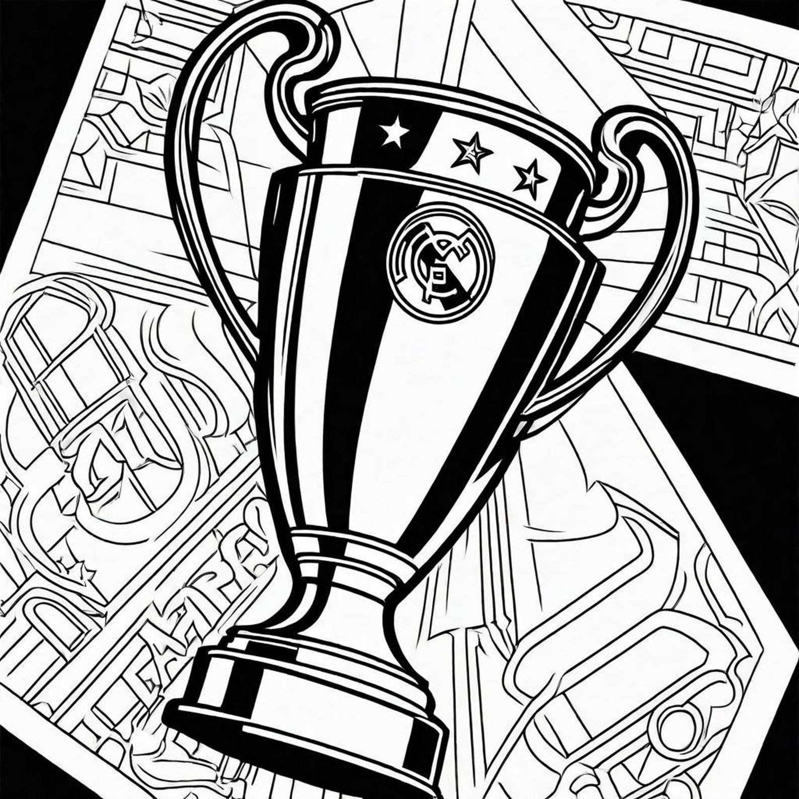 Real Madrid Coloring Pages 17 TOP PAGES Real M Coloring Pages Karim ...