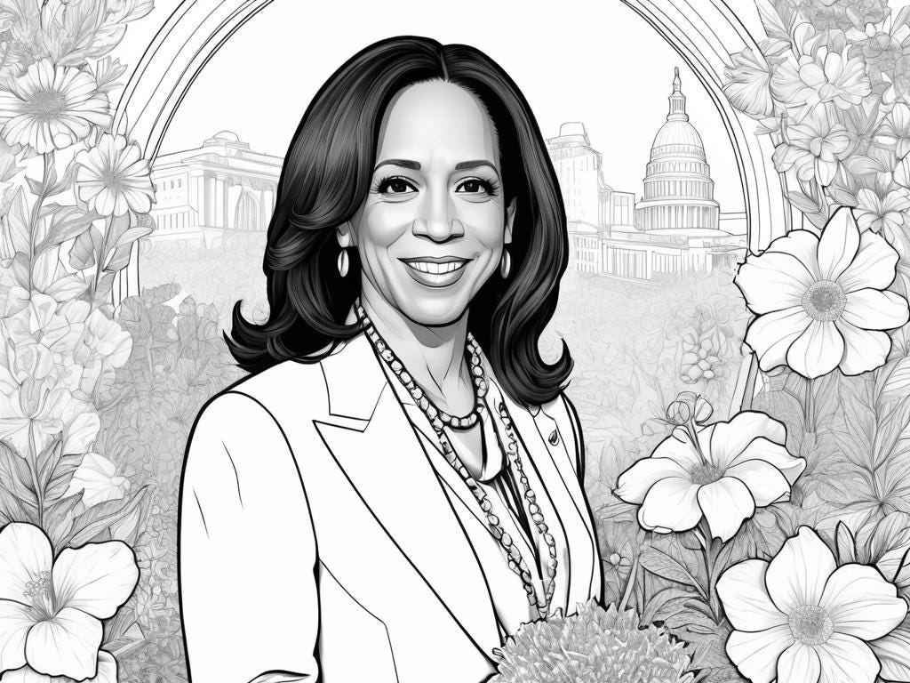 Kamala Harris Coloring Pages 22 TOP Pages Harris Coloring Page Kamala ...