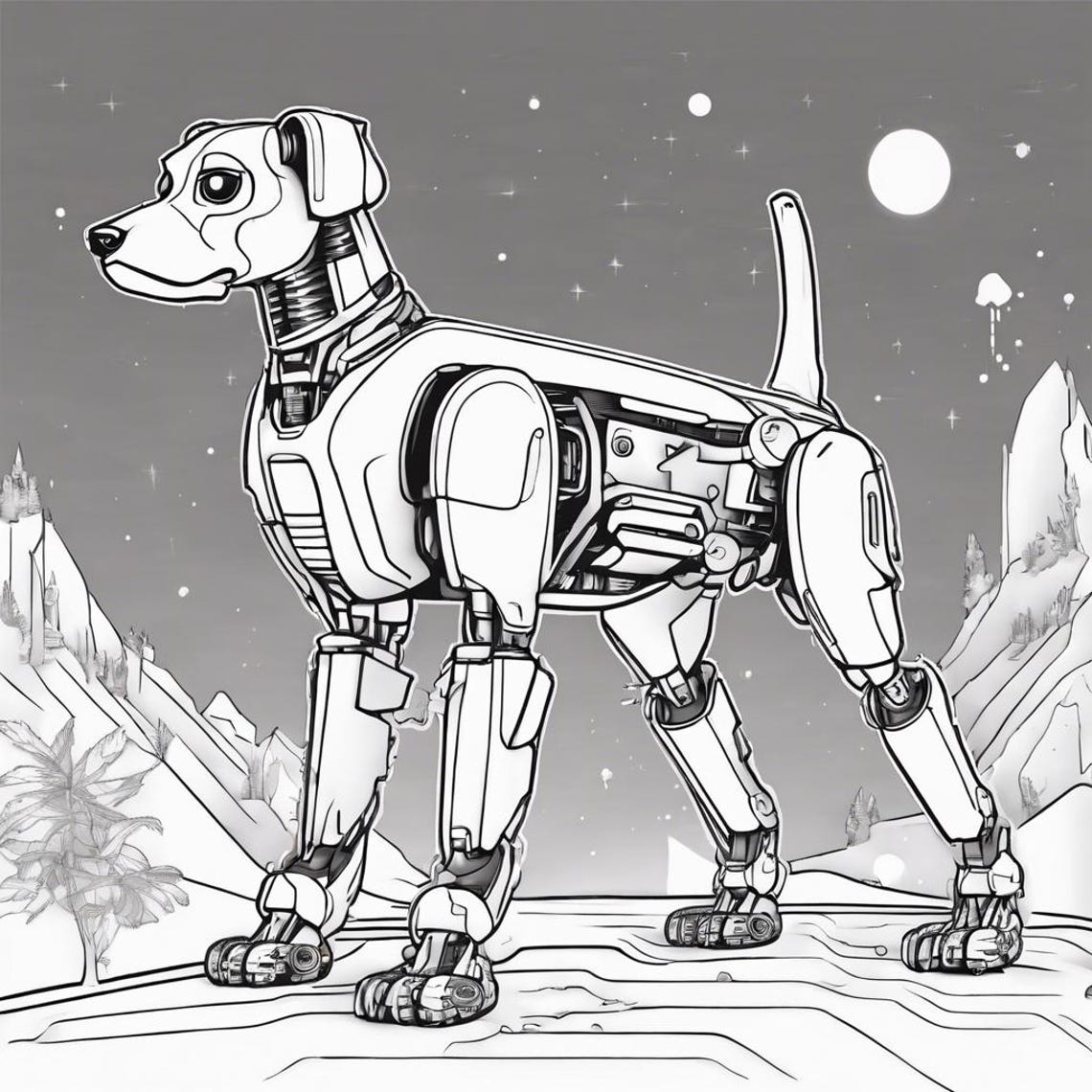 Robot Coloring Pages 20 TOP Coloring Pages Robot Animals Coloring Cat ...