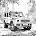 Mercedes G Class 23 Coloring Pages G-class Coloring Page - Etsy