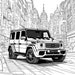 Mercedes G Class 23 Coloring Pages G-class Coloring Page - Etsy