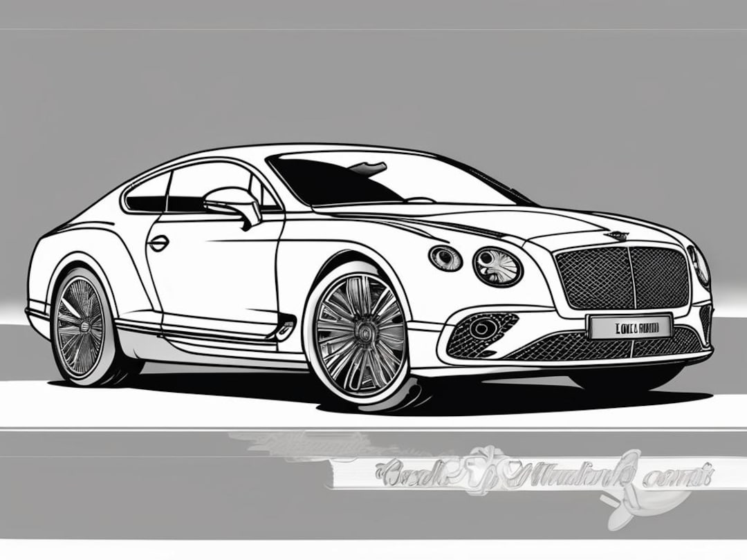 Bentley Coloring Pages 27 TOP Coloring Bentley Continental GT Coloring ...