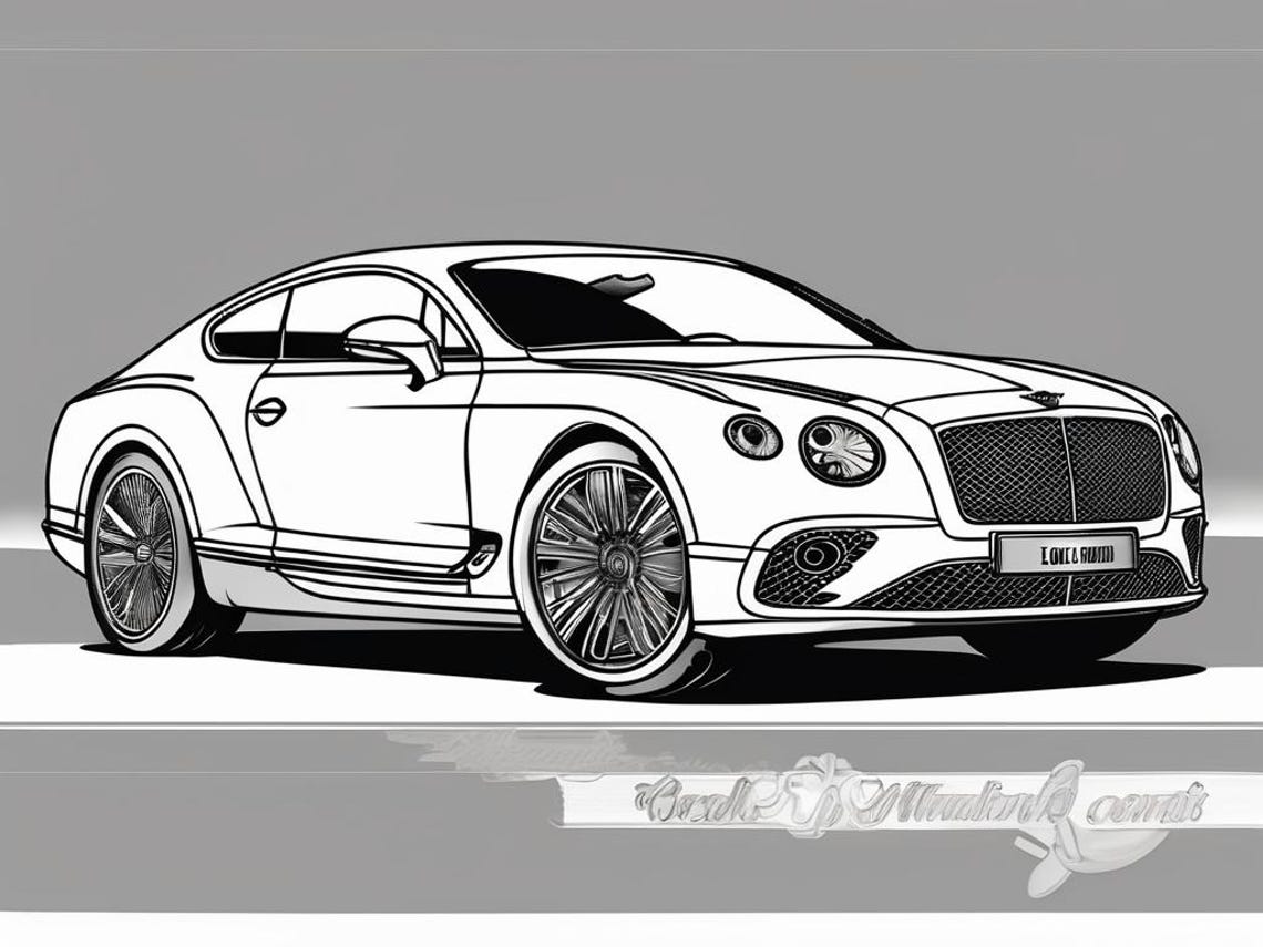 Bentley Coloring Pages 27 TOP Coloring Bentley Continental GT Coloring ...