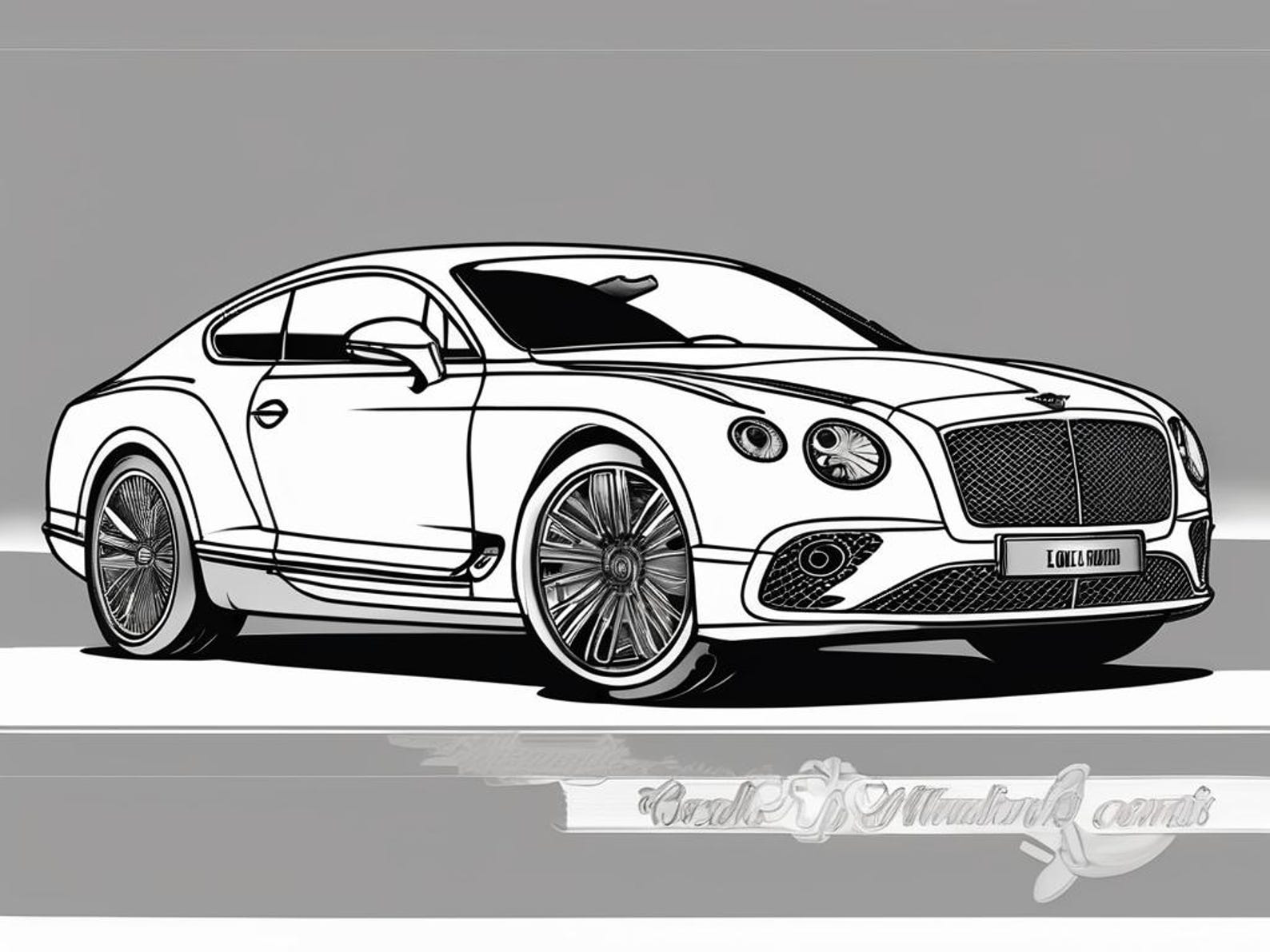 Bentley Coloring Pages 27 TOP Coloring Bentley Continental GT Coloring ...