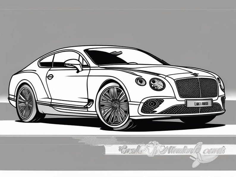 Bentley Coloring Pages 27 TOP Coloring Bentley Continental GT Coloring ...