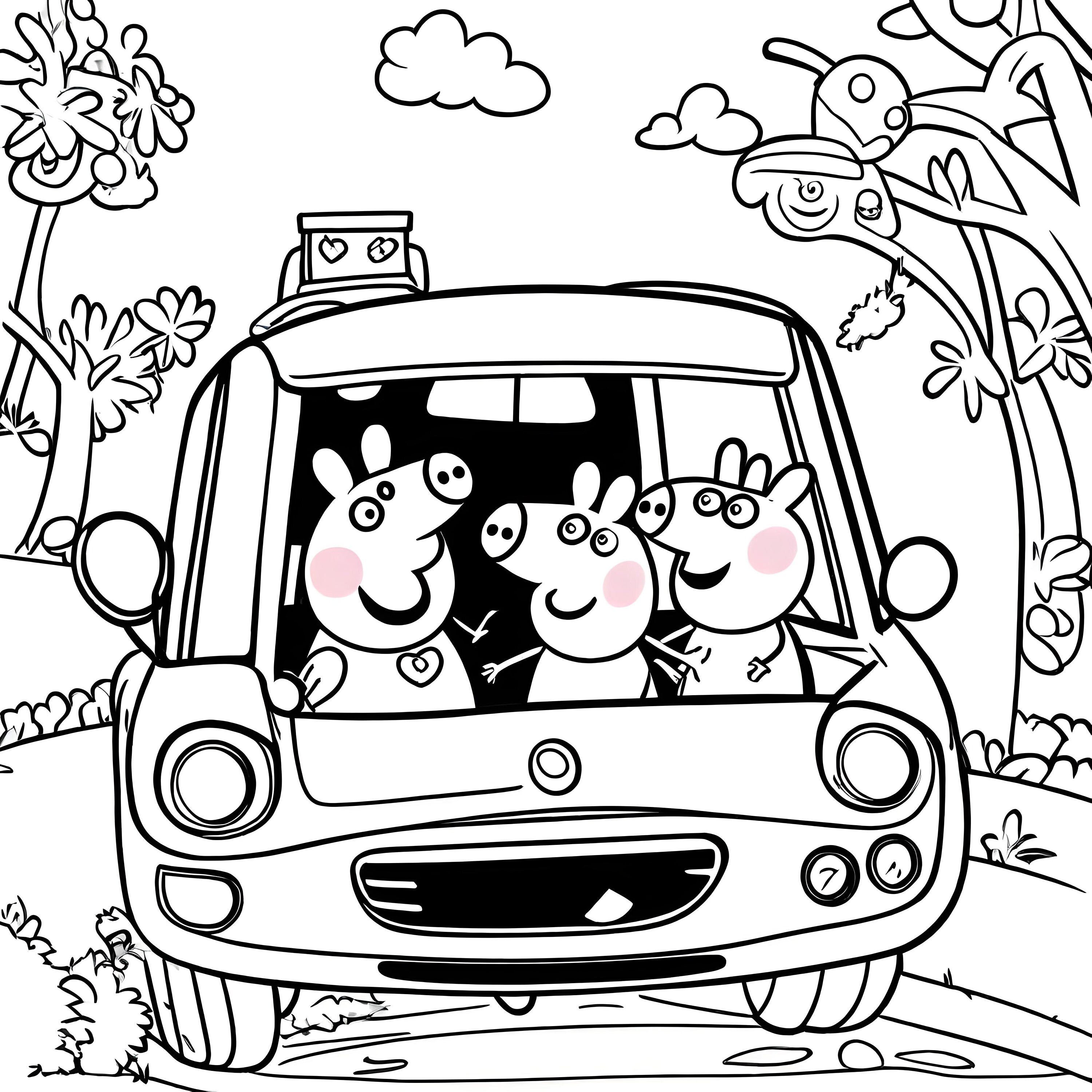 Peppa Pig and Friends Coloring 13 PAGES - Etsy