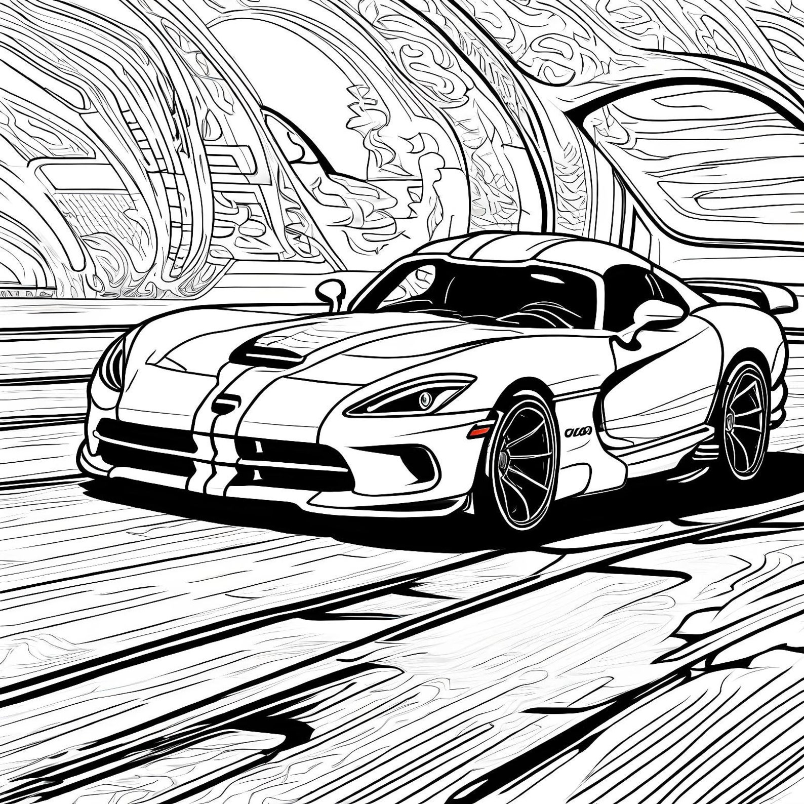 Muscle Cars Coloring Pages BEST 24 Pages Chevrolet Camaro, Ford Mustang ...