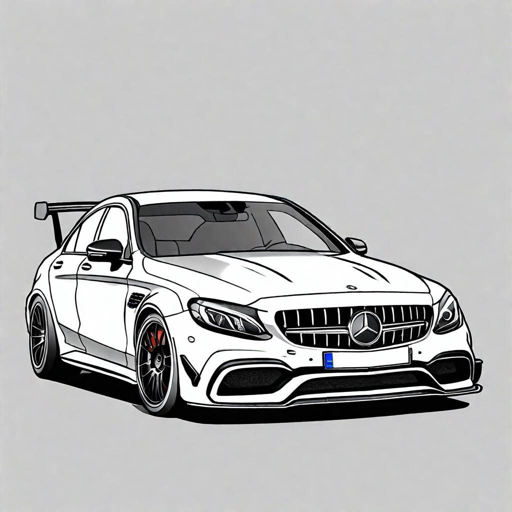 Mercedes Benz Coloring Pages 35 TOP PAGES Mercedes AMG Coloring ...