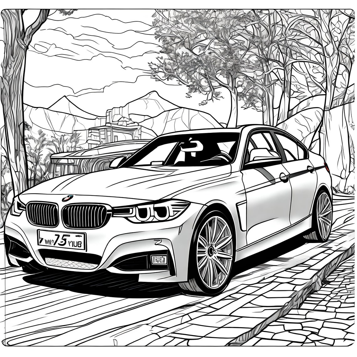 BMW Coloring Page 21 Pages BMW 3, BMW 7 Series, X5, Bmw I8 Coloring ...