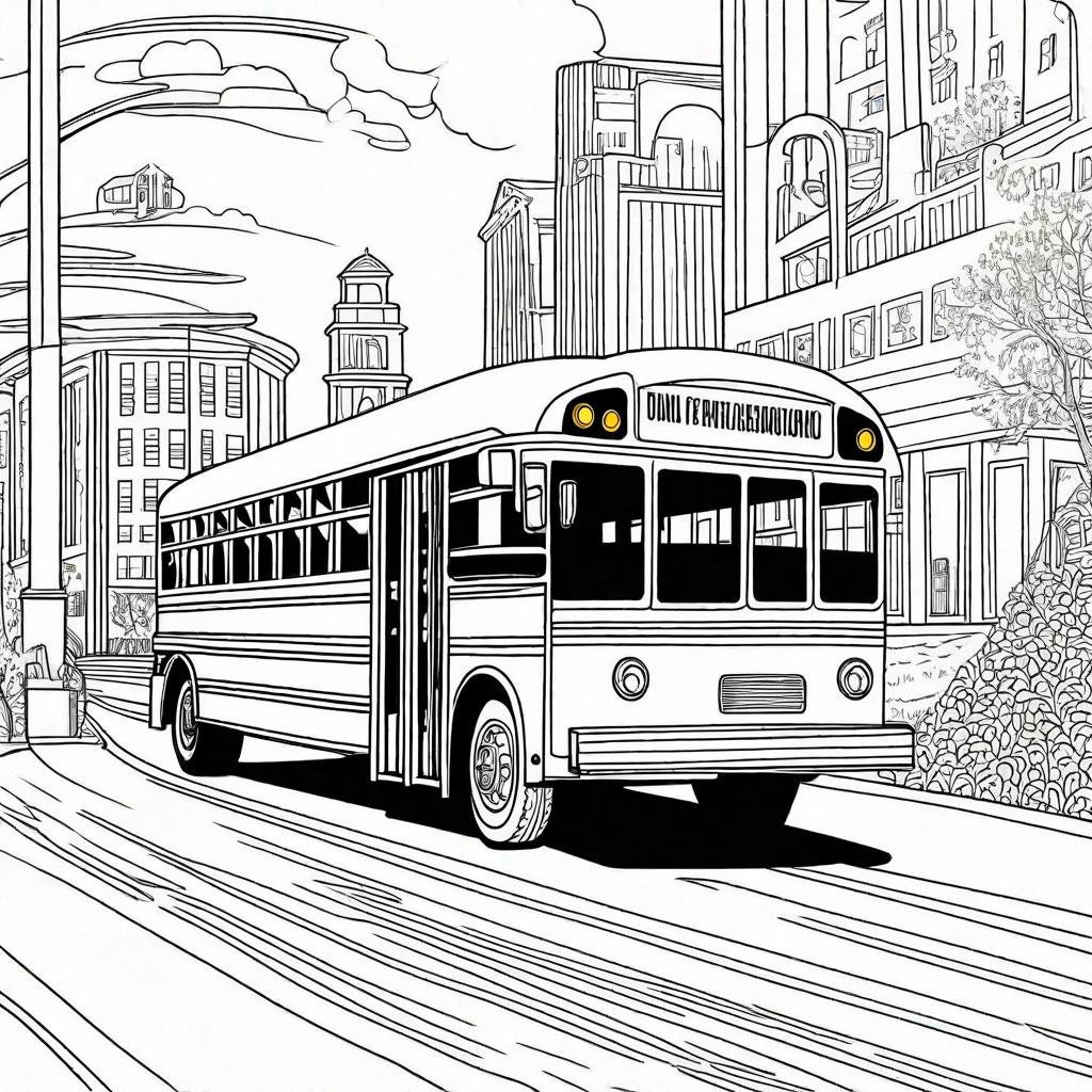 Bus Coloring Pages 23 TOP Pages School Bus Vintage Bus Coloring Book ...