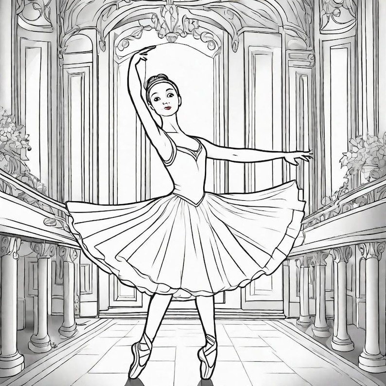 Ballet Coloring Pages 20 TOP Pages Ballerina Coloring Pages Printable ...