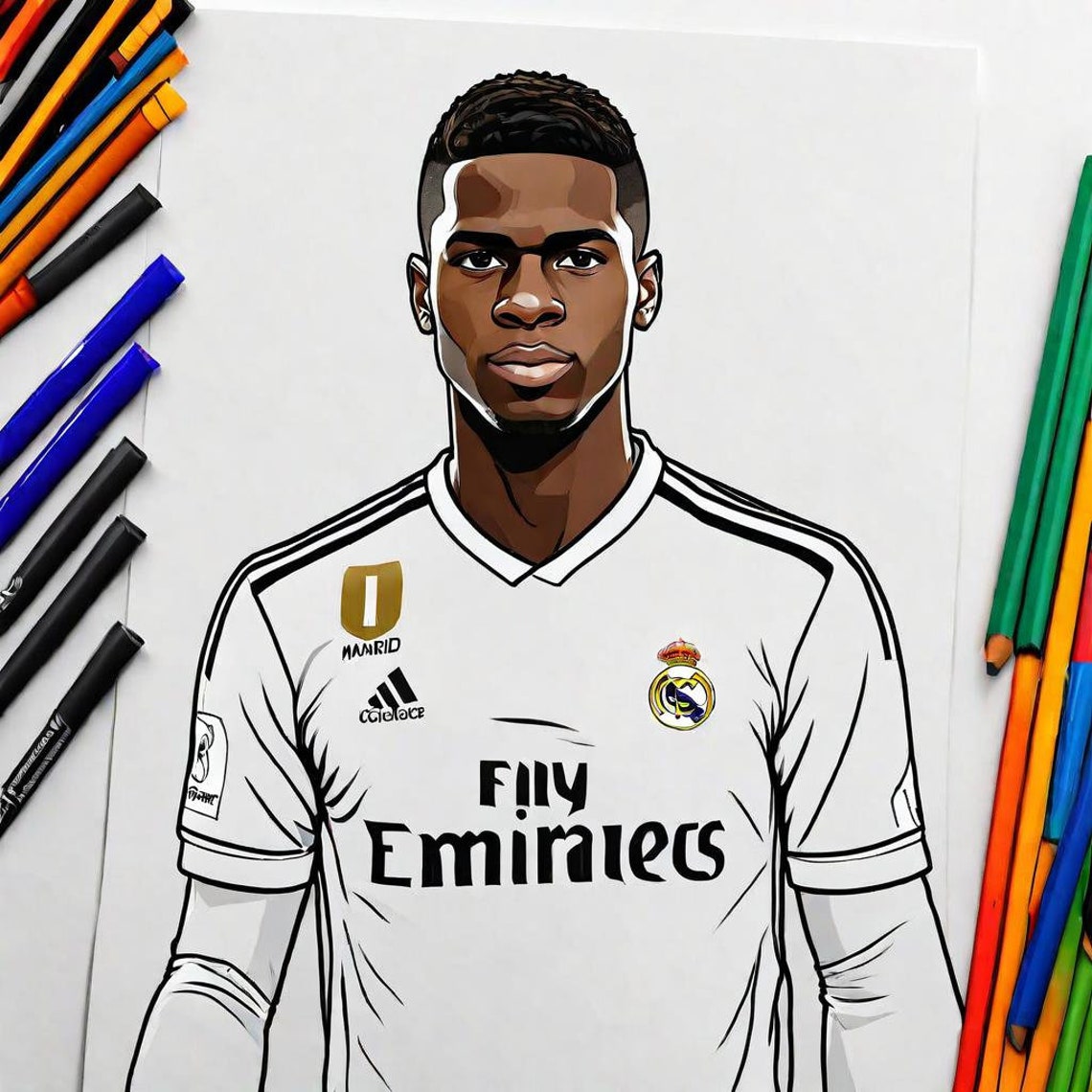 Real Madrid Coloring Pages 17 TOP PAGES Real M Coloring Pages Karim ...