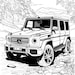 Mercedes G Class 23 Coloring Pages G-class Coloring Page - Etsy