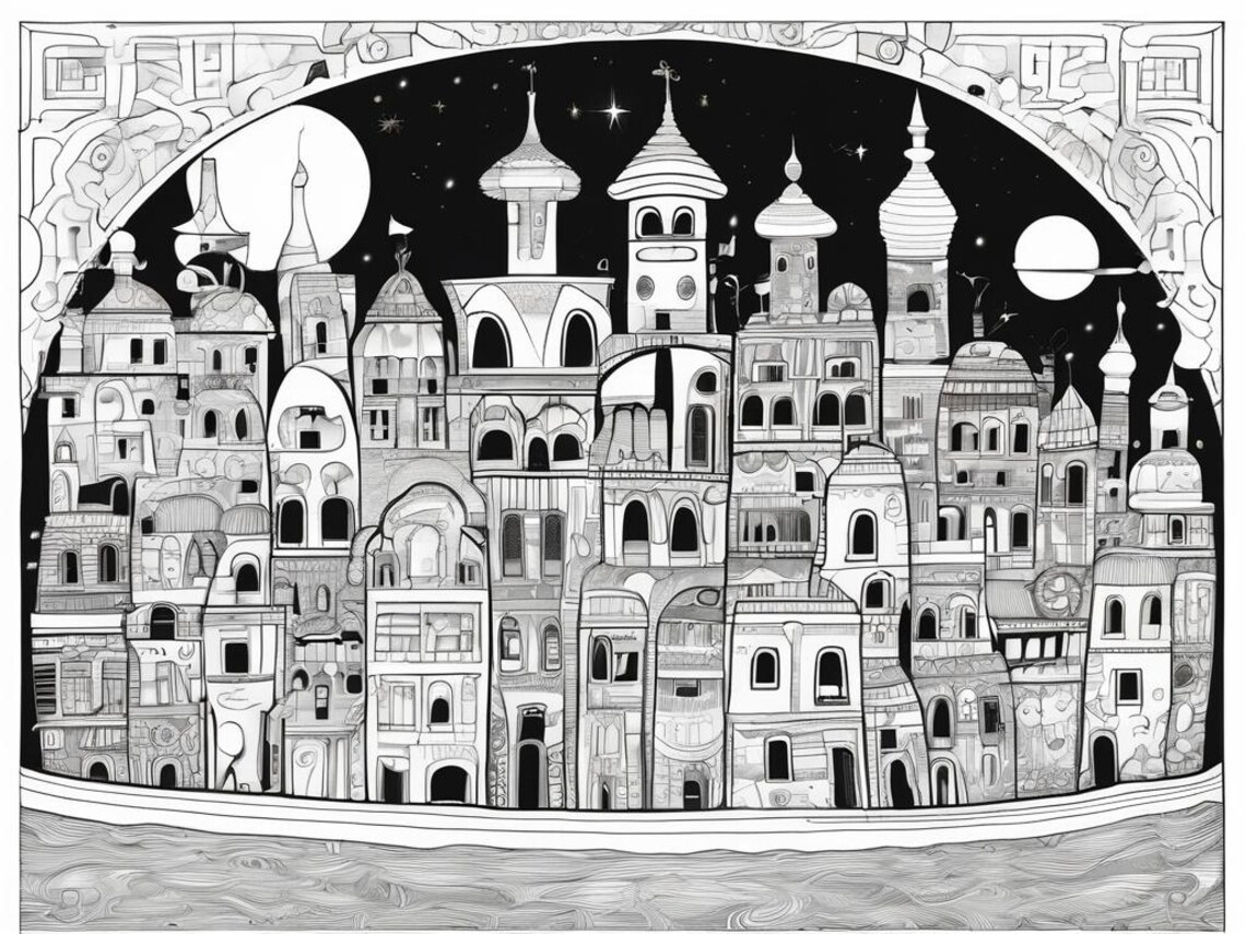 Hundertwasser Coloring Pages 33 TOP Hundertwasser Coloring Book ...