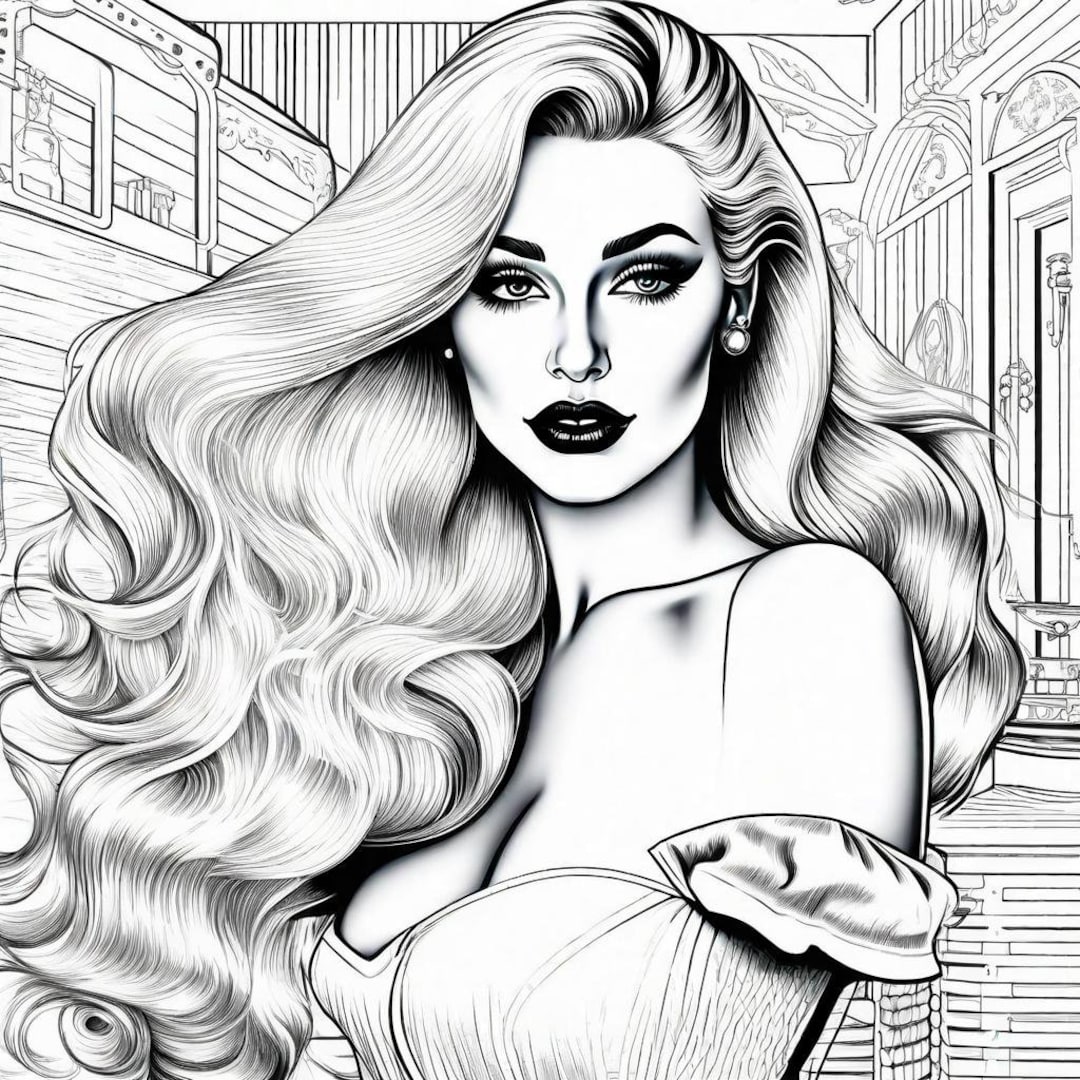 Beauty Coloring Pages 17 TOP Pages Women Beauty Coloring Pages Female ...