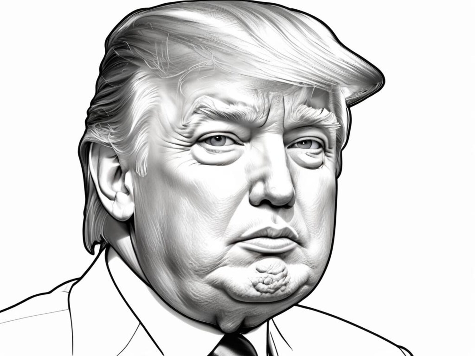 Donald Trump Coloring Pages 20 TOP Pages Trump Coloring Page Donald ...