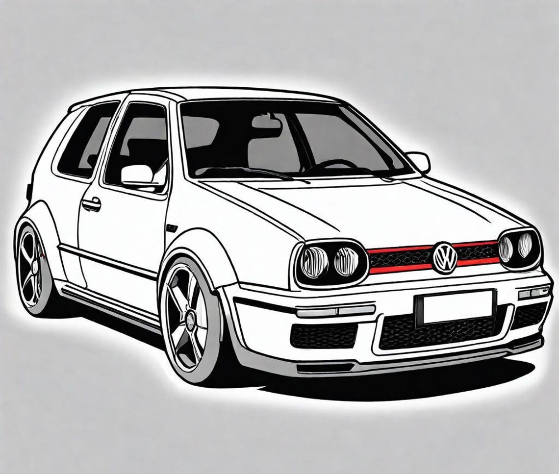 Volkswagen Coloring Pages 39 TOP PAGES VW Coloring Printable Golf ...