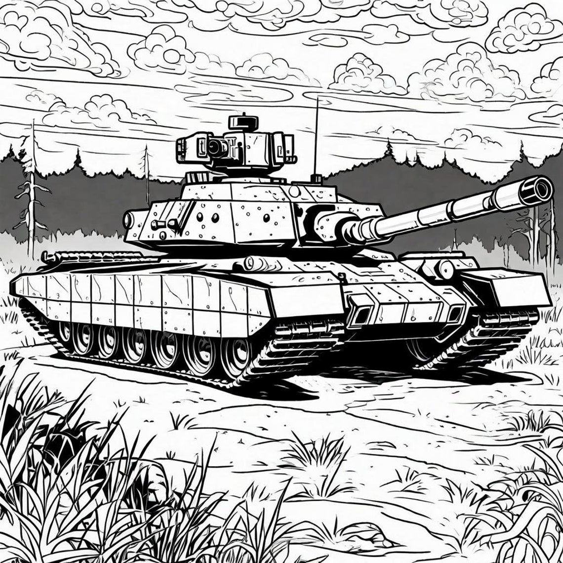 Tank Coloring Pages 30 TOP Coloring Pages M1 Abrams, Leopard 2, T-72 ...