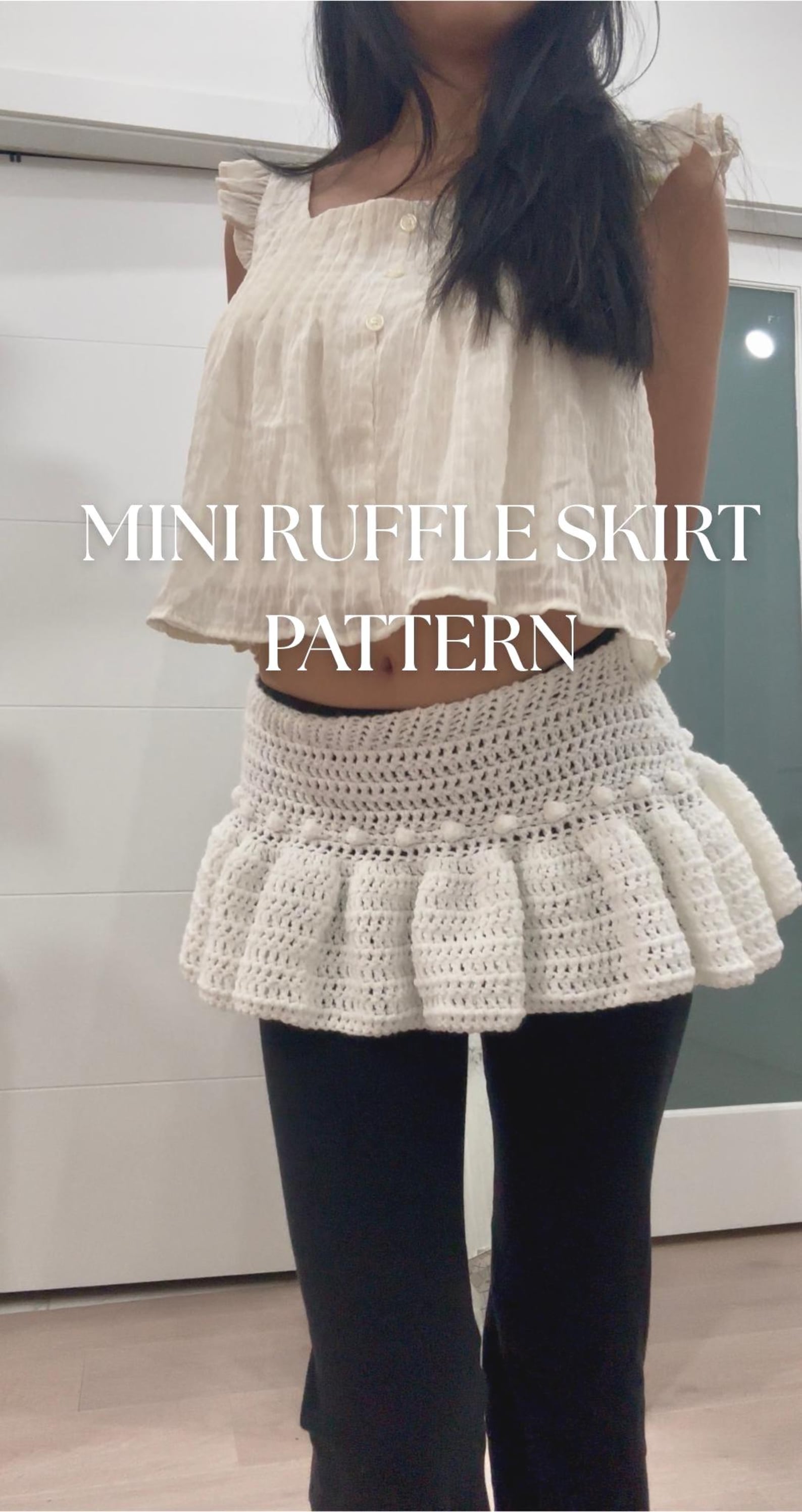 Crochet Mini Ruffle Skirt Pattern | Shoujo Style | Beginner Friendly ...
