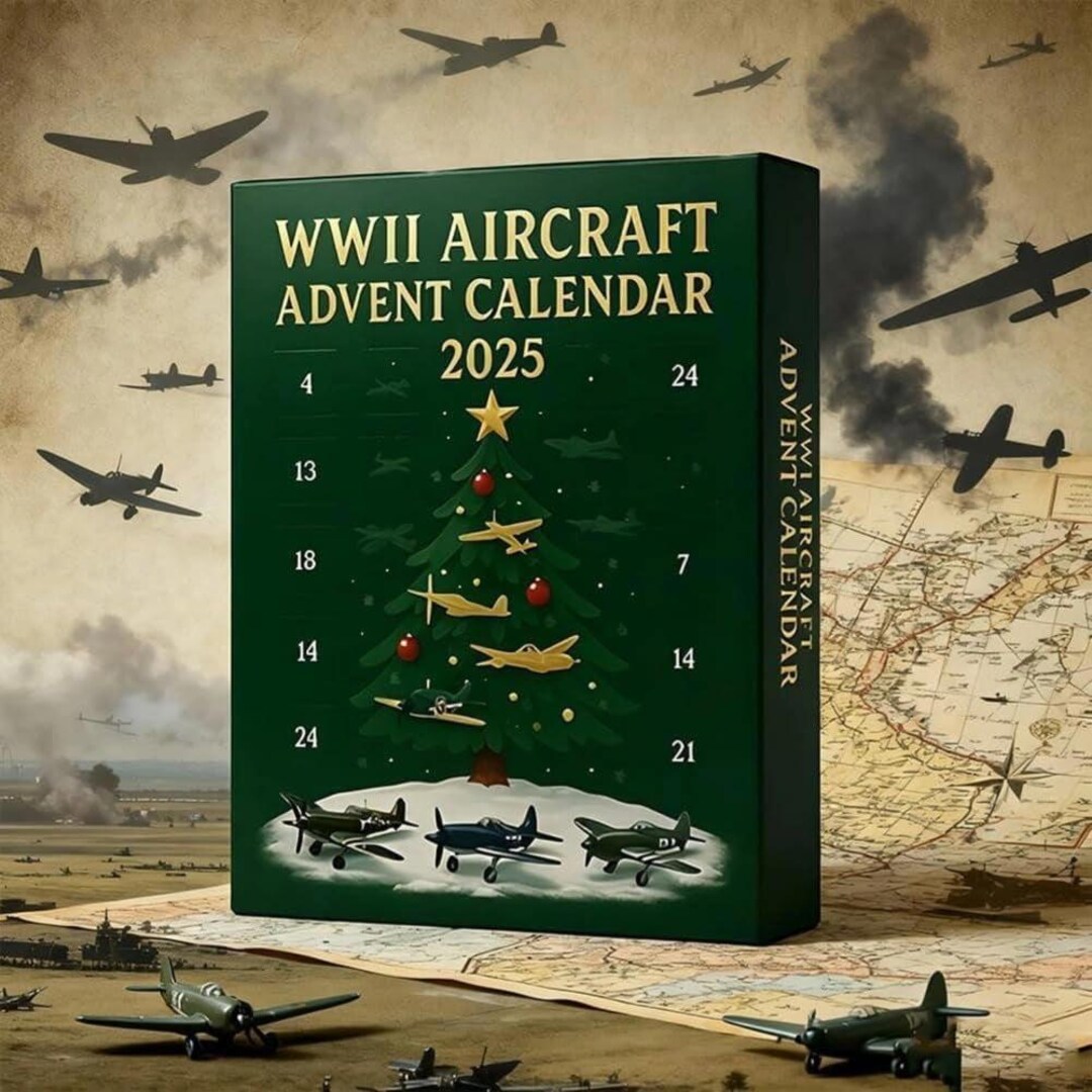 2D Aircraft Advent Calendar Christmas 2025,24 Mini Acrylic Items ...