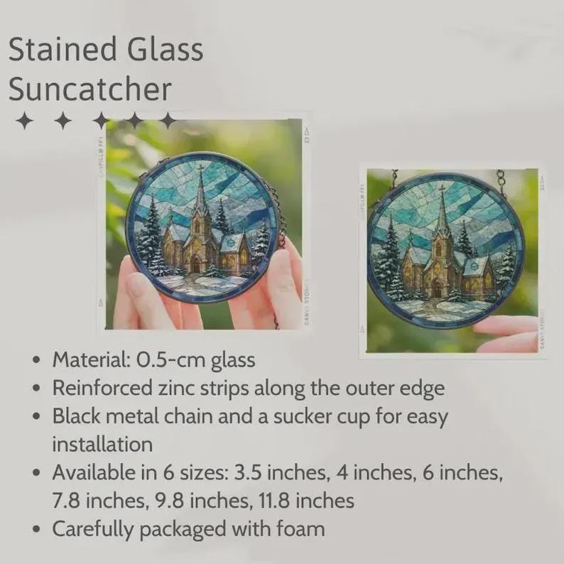 Fox Flower Glass Suncatcher, Fox Pair Acrylic Suncatcher, Autumn Animal ...