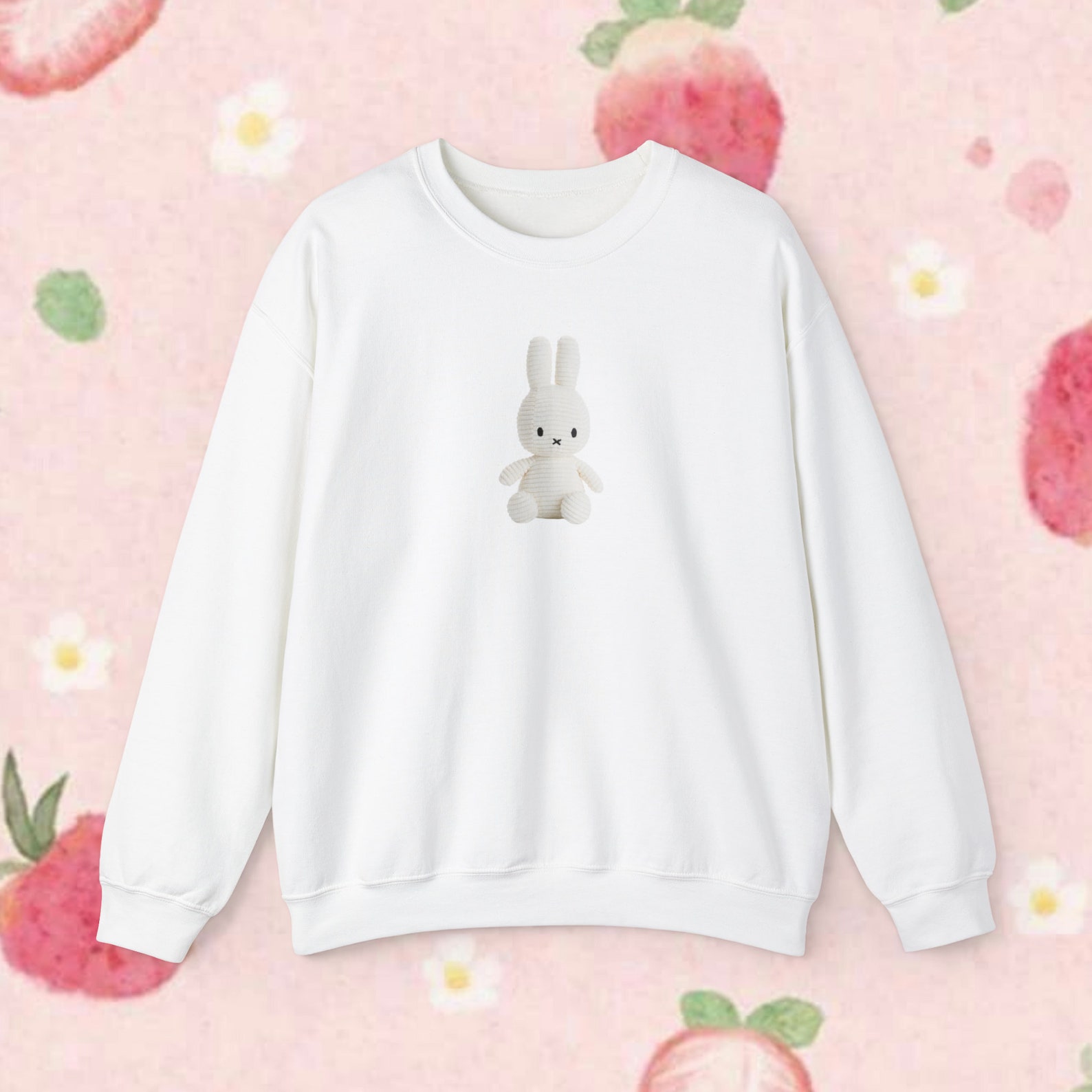 Miffy Plush Adult Crewneck, Unisex Heavy Blend™ Crewneck Sweatshirt ...