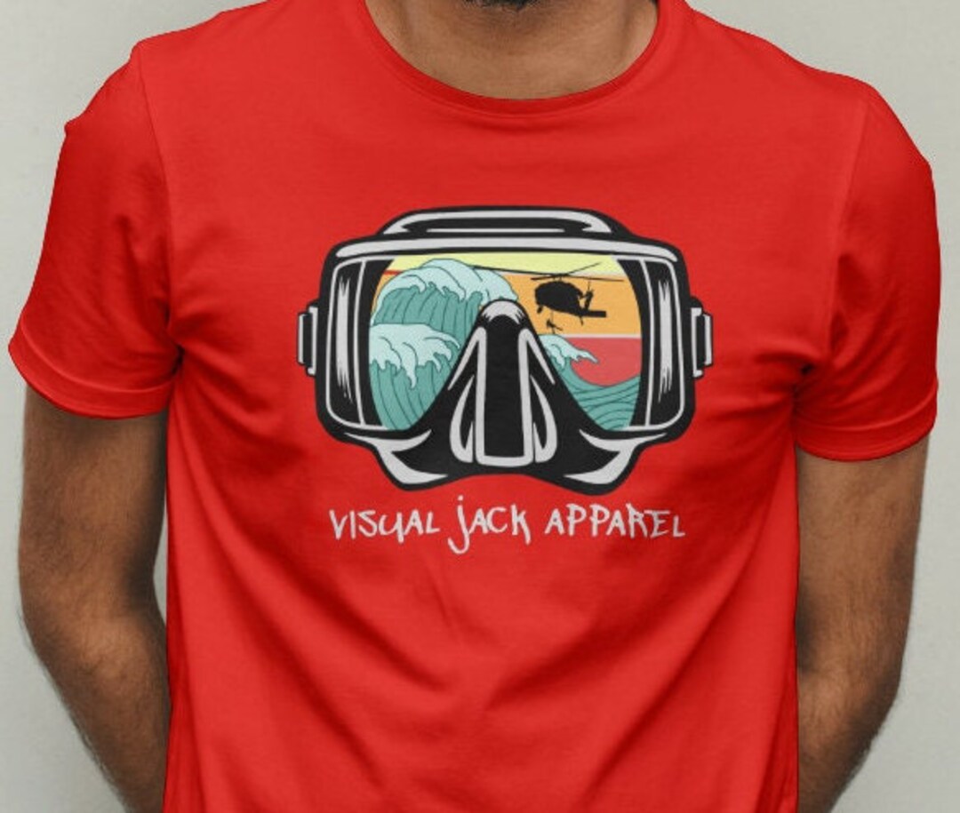 Rescue Swimmer Mask Shirt, Rescue Helicopter Shirt - Etsy