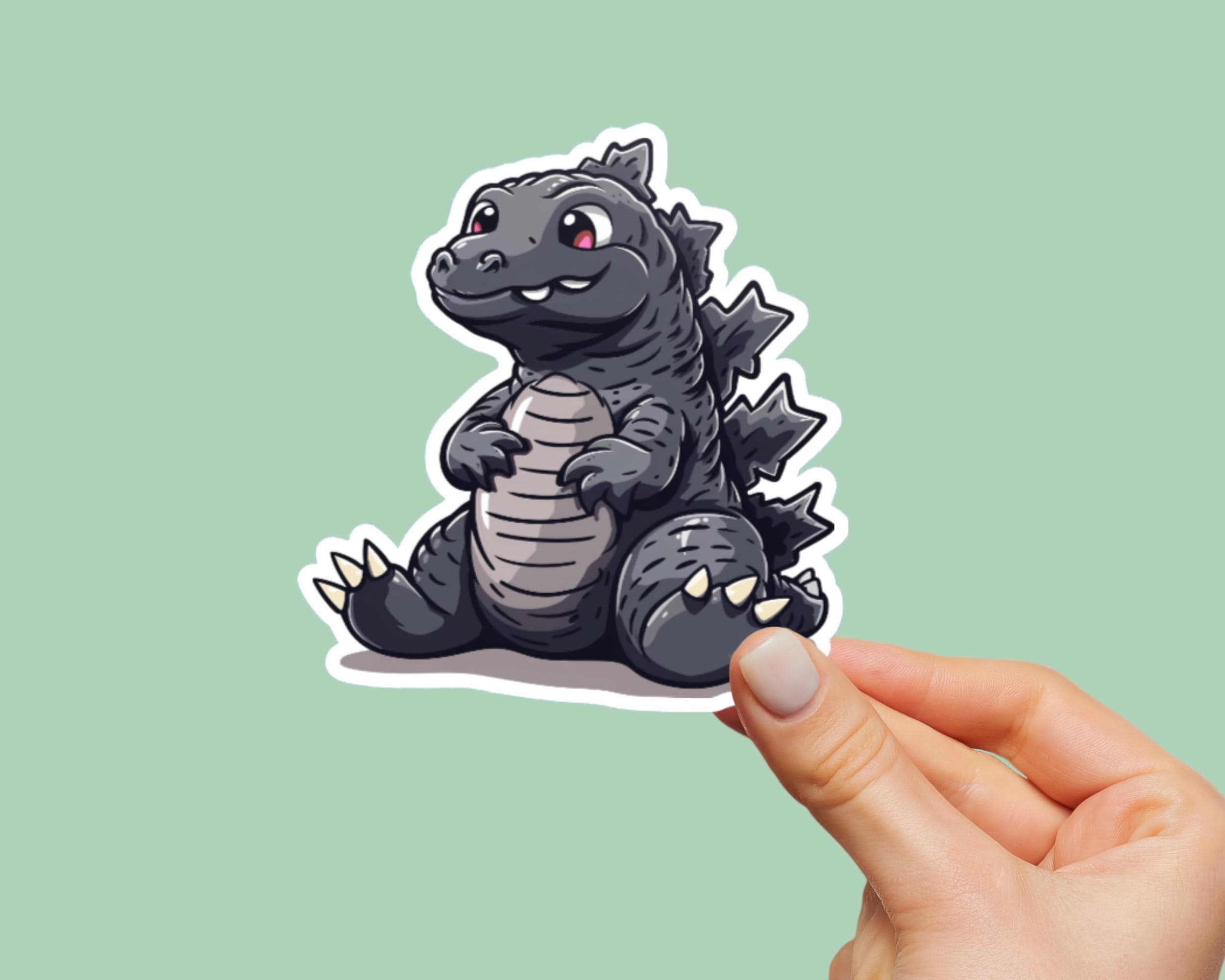Godzilla Sticker, Tumbler Sticker, Water Bottle Sticker, Vinyl Sticker ...