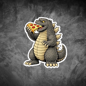 Godzilla Pizza - Etsy