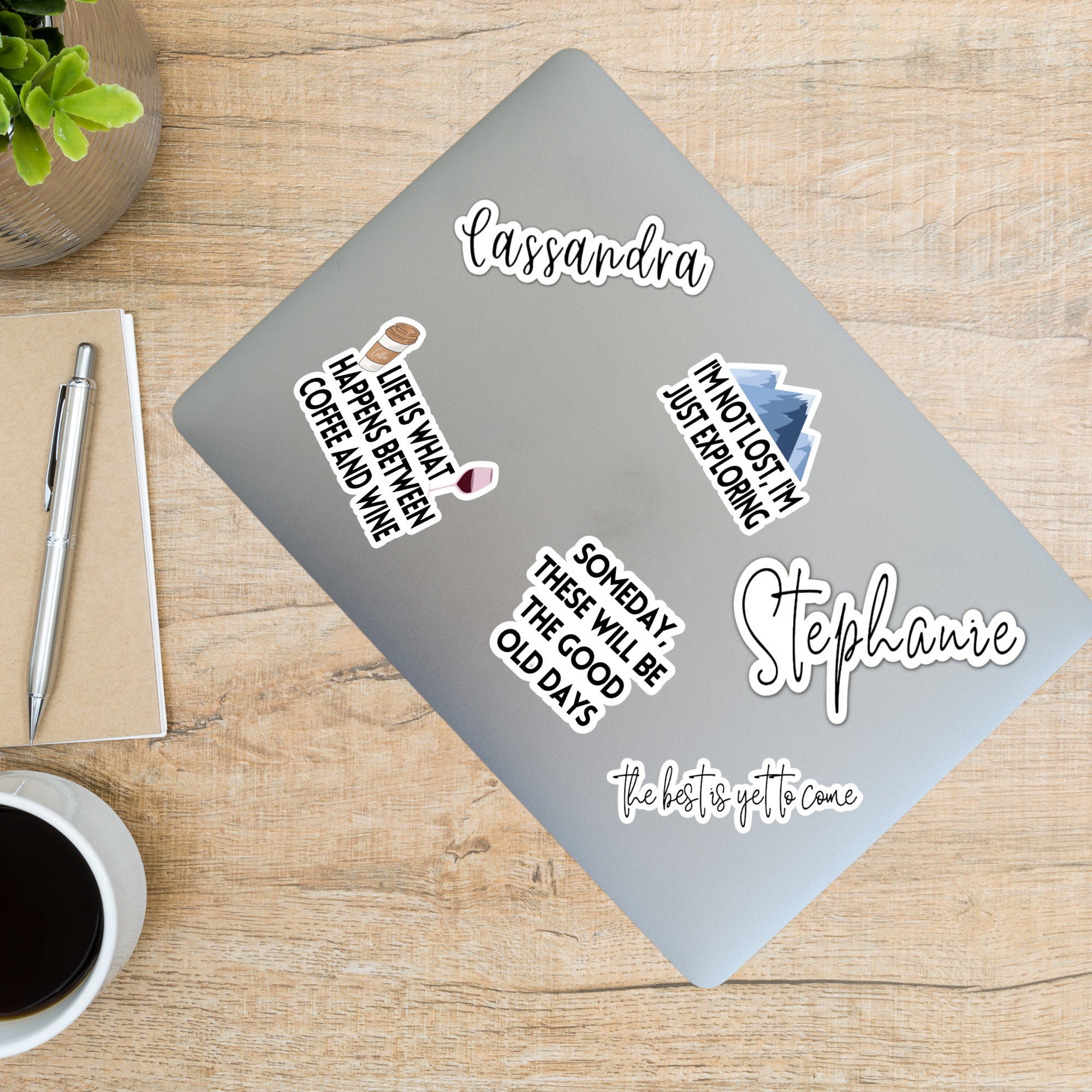 Personalized Cursive Name Sticker Cursive Name Sticker - Etsy