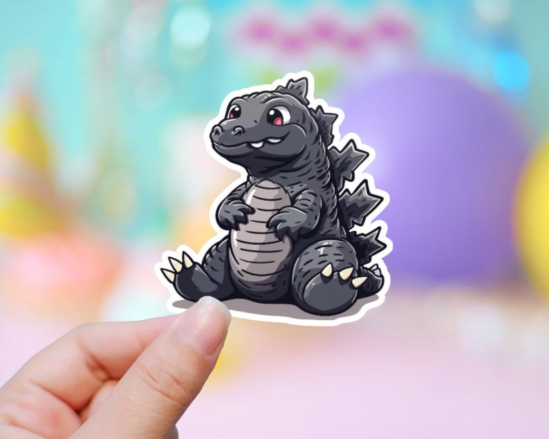 Godzilla Sticker, Tumbler Sticker, Water Bottle Sticker, Vinyl Sticker ...