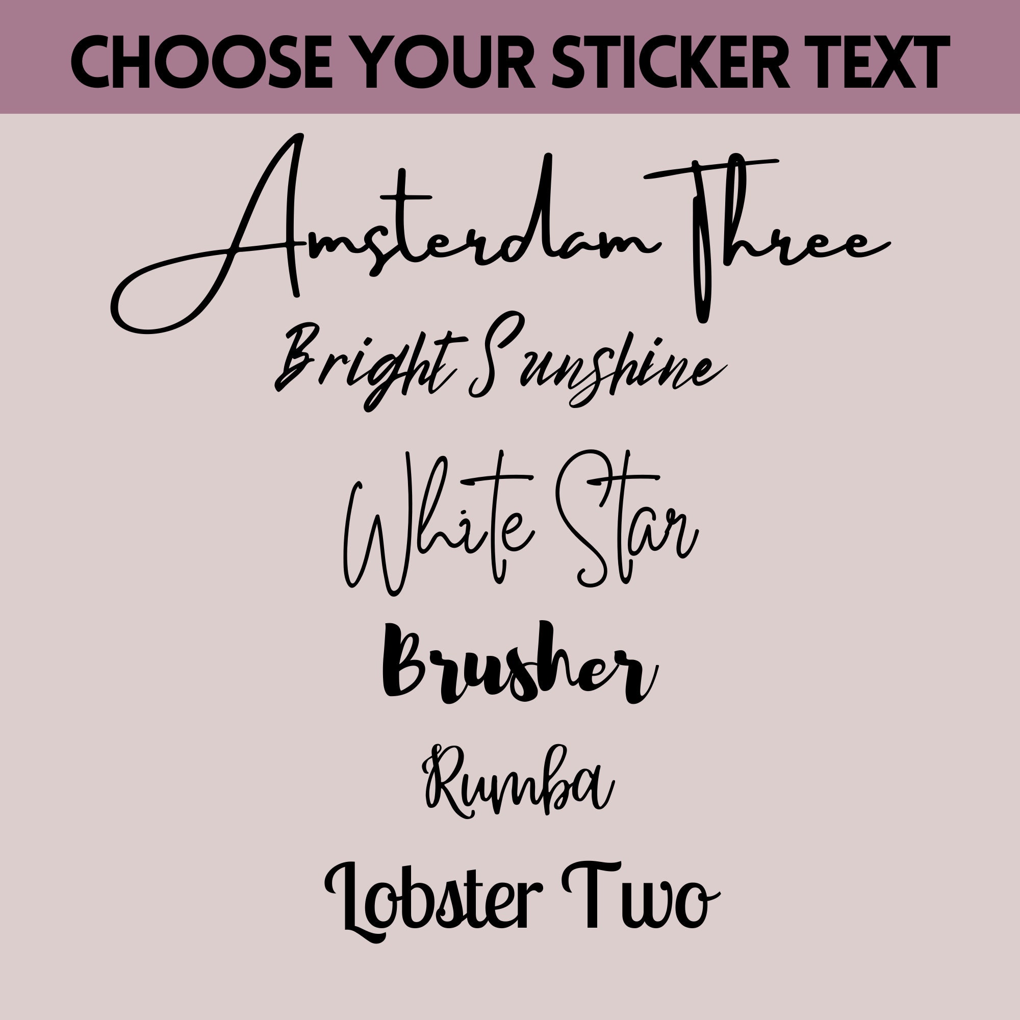 Personalized Cursive Name Sticker Cursive Name Sticker - Etsy