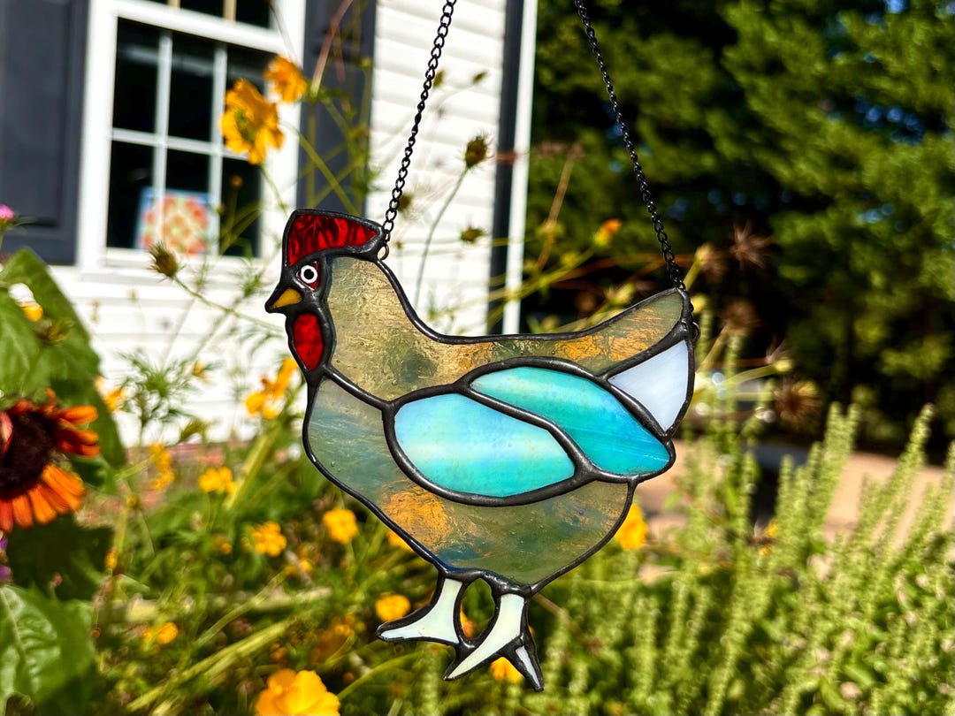 Stained Glass Chicken - Etsy