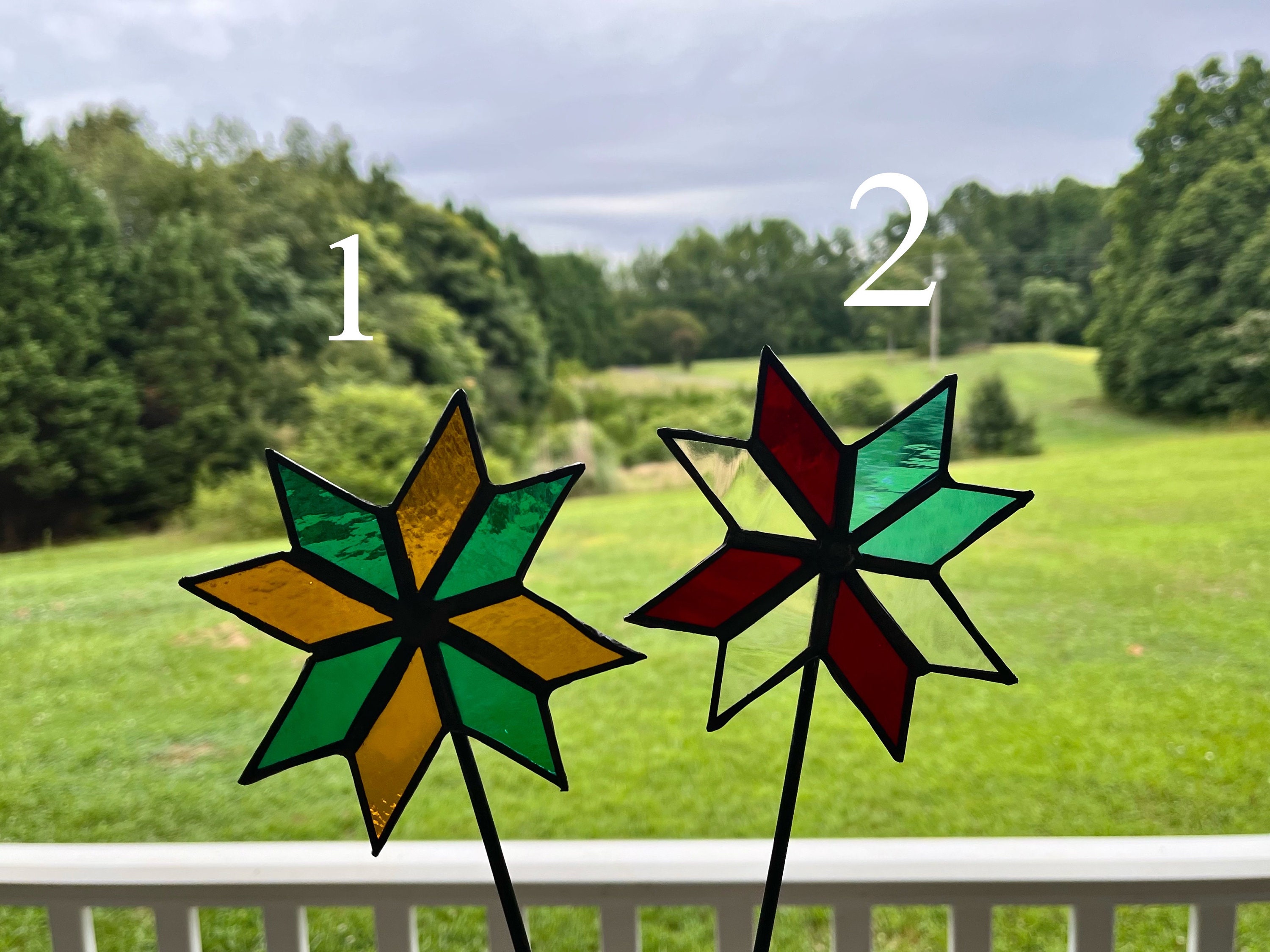 Stained Glass Plant Stake - Etsy