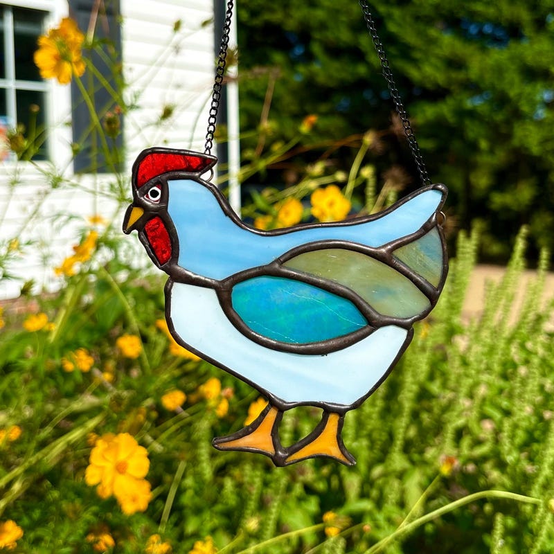 Glass Chicken - Etsy