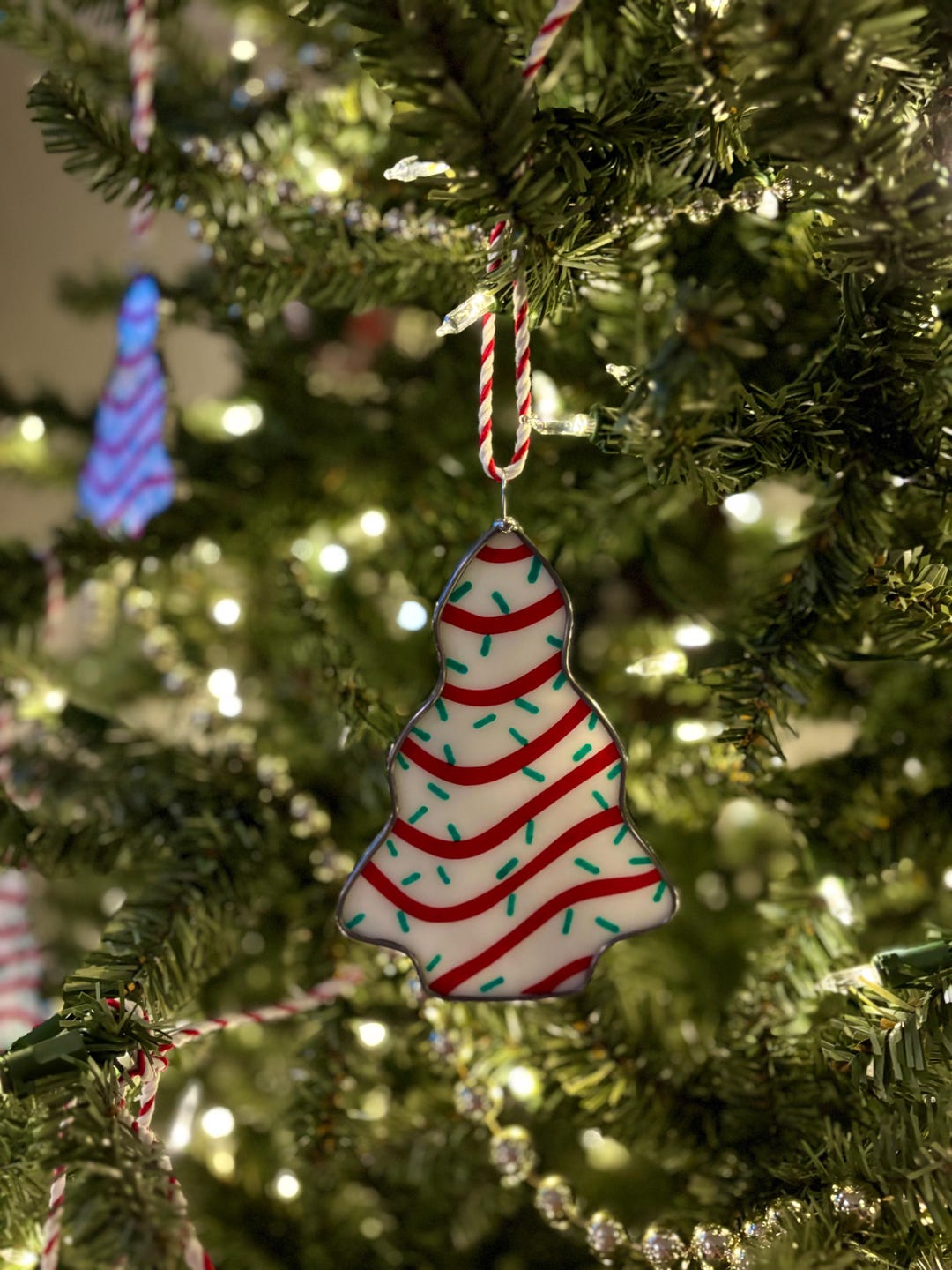Little Debbie Christmas Tree Cakes Stained Glass Ornament Suncatcher - Etsy