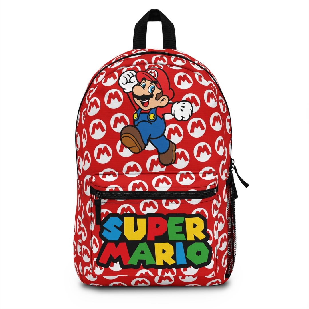 Mario Merch Super M Bro Merch Mario Backpack Mario Book - Etsy