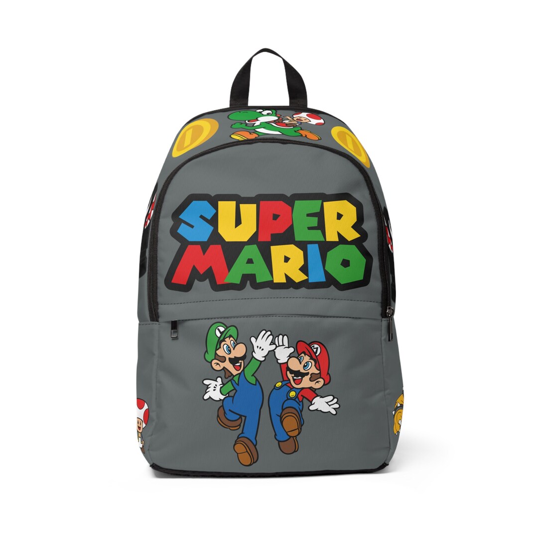Mario Merch Super M Bro Merch Mario Backpack Mario Book - Etsy
