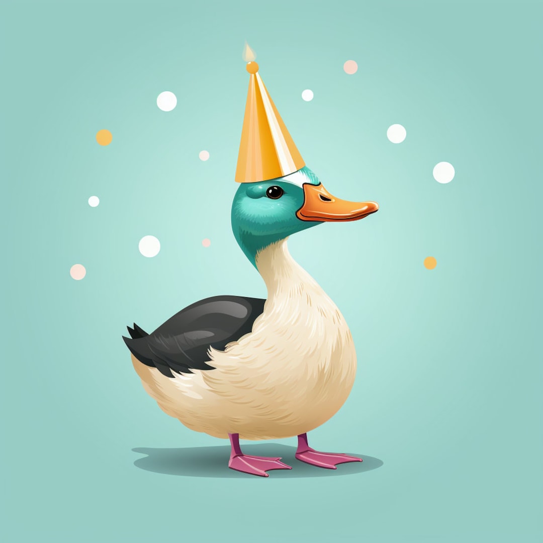 Party Goose Vector Art - Etsy