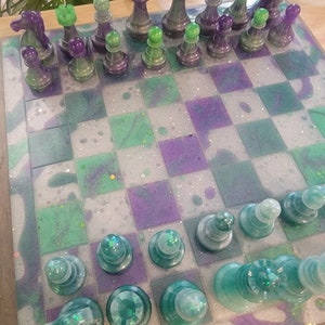 Splatter Theme Chess Board - Etsy