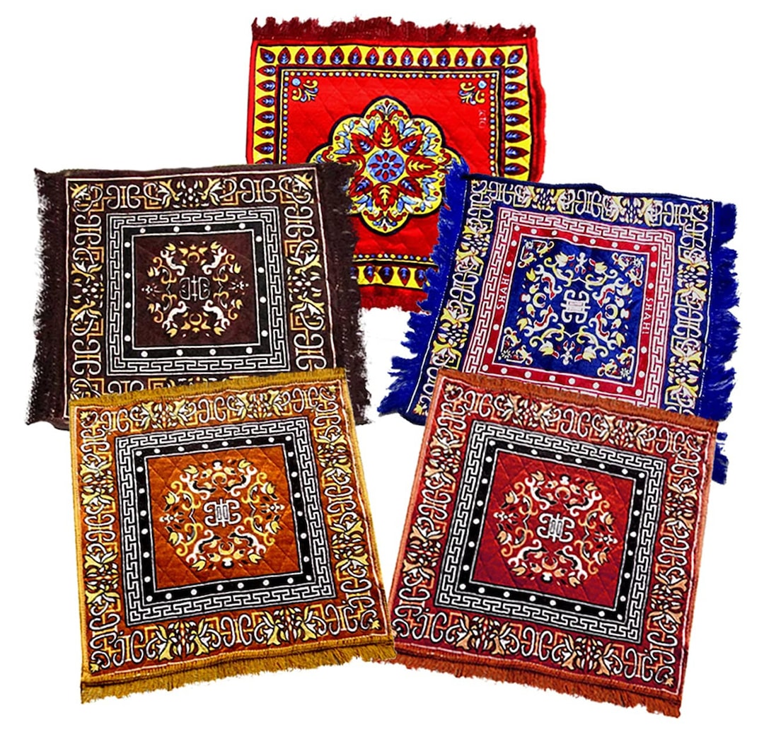 Puja Asan Set Prayer Mat Puja Mat / Asan Mat / Portable Puja - Etsy