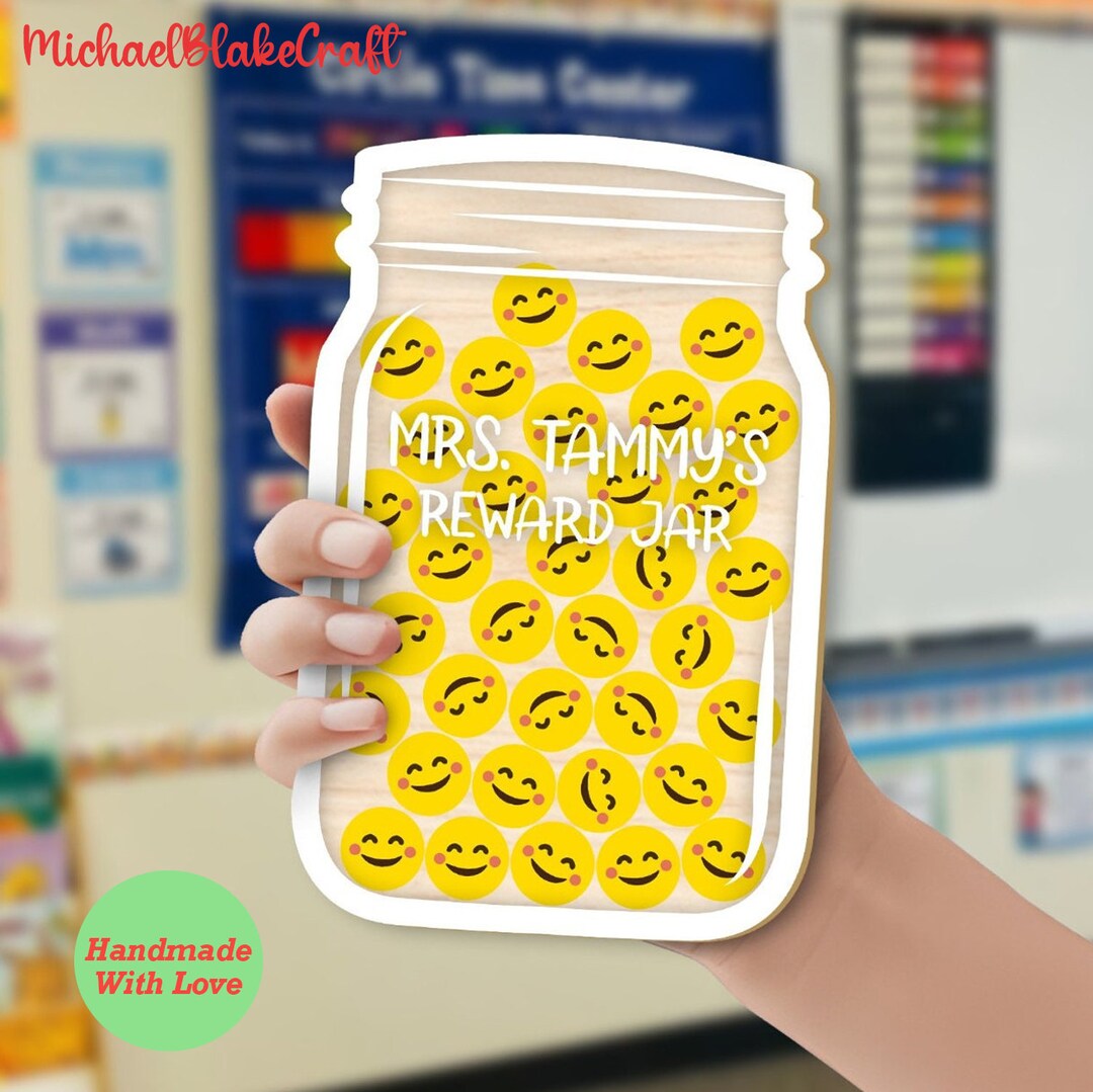 Smiley Face Reward Jar Personalized Smiley Face Reward Jar - Etsy