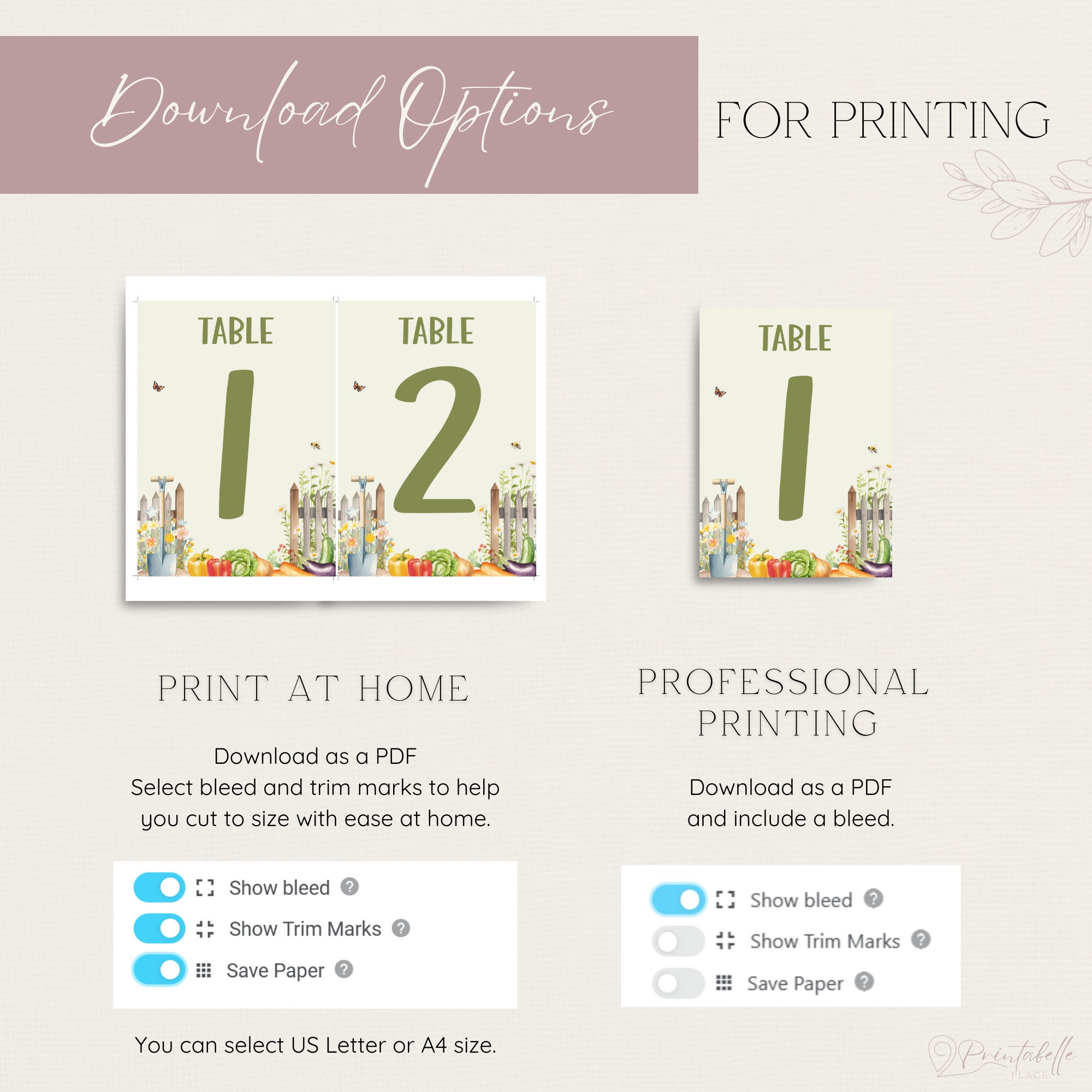 Locally Grown Table Number Templates for Your Farmers Market Theme ...