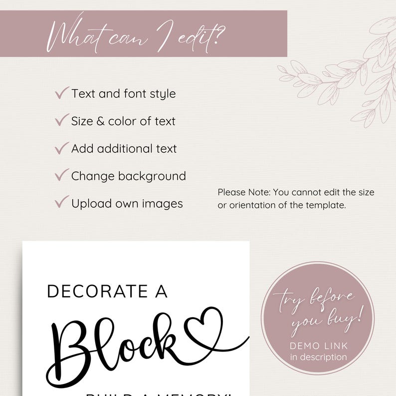Decorate A Block Sign, Modern Baby Shower Activity, Baby Block ...